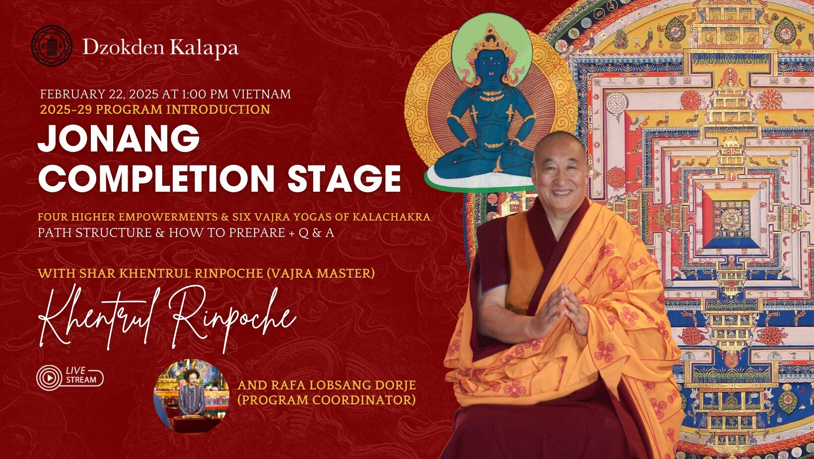 Jonang Kalachakra Completion Stage: 2025-29 Program Introduction | Dzokden